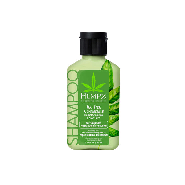 Hempz Tea Tree & Chamomile Herbal Shampoo with Vegan Biotin & Tea Tree ...